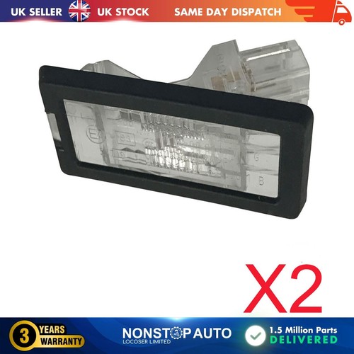 2X Rear Number Plate Light Fits Renault Modus Samsung Sm3 Zoe ...