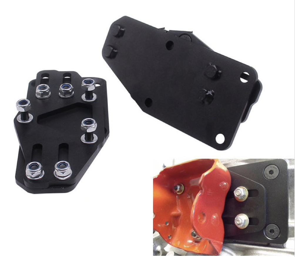 Dingo Sliders Adjustable Motor Mounts Adapters Black Steel LS Engine ...