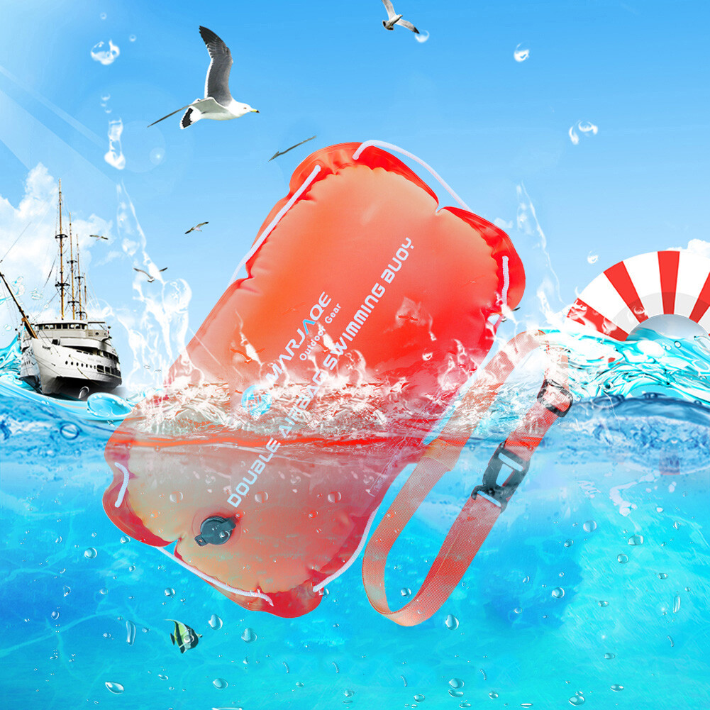Swim Buoy Float on Water with Adjustable Waist Belt Swim Safety Float ...