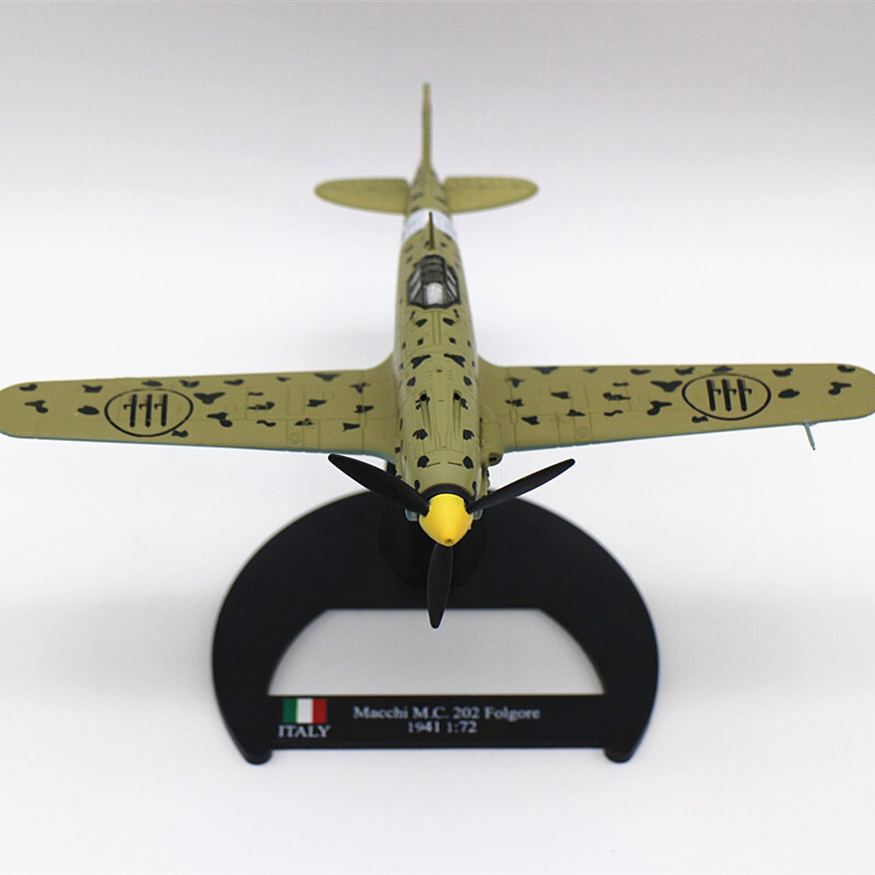 1:72 Alloy Diecast Military Model WWII Macchi M.C.202 Folgore Fighter ...