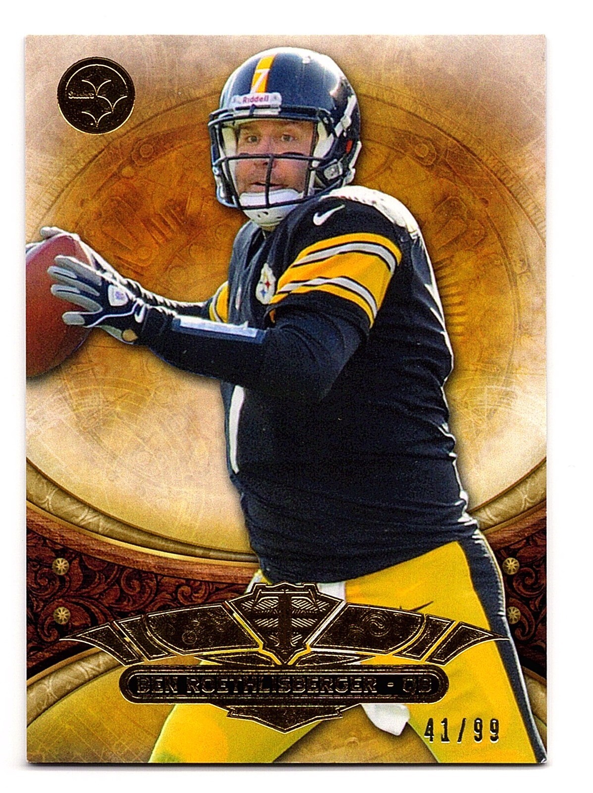2013 Topps Triple Threads Gold Ben Roethlisberger #d /99 - Steelers ...