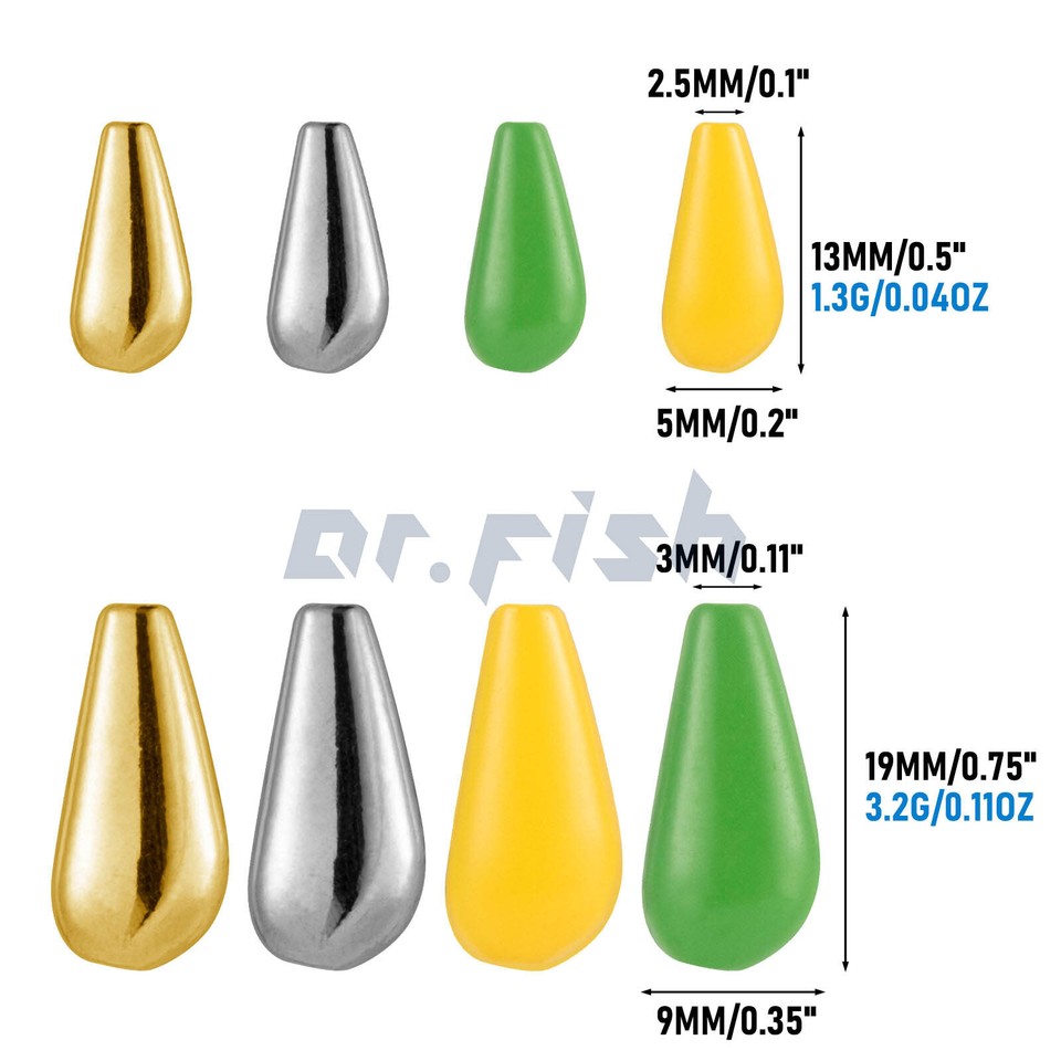 10/30/50pcs Fishing Inline Spinner Lure Bodies Weights Making ...