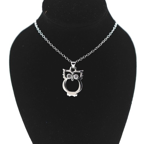 Pendant Necklace Owl Silver 925 + chain | eBay