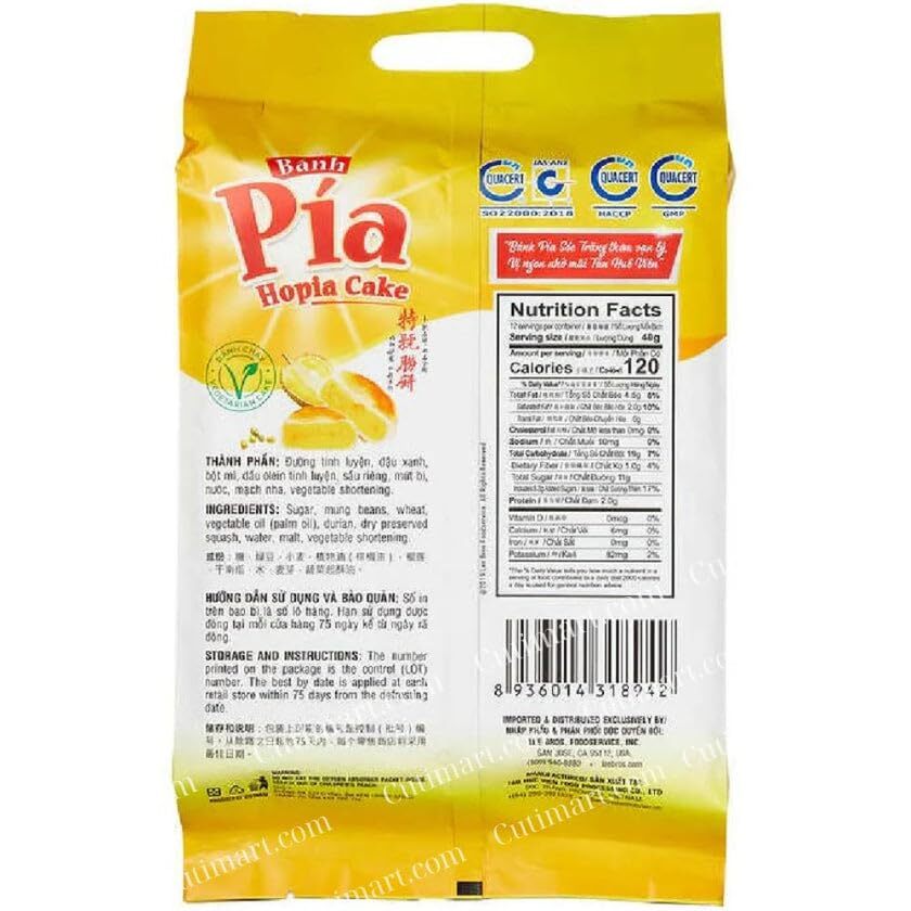 Hopia Mini Cake Tan Hue Vien Banh Pia - Authentic Vietnamese Cake with ...