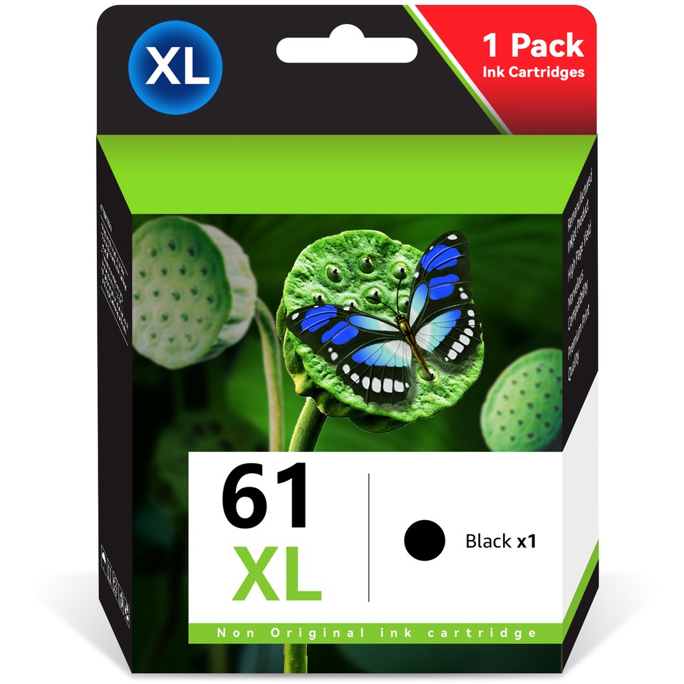 61XL Ink Cartridge replacement for HP 61XL Deskjet 2543 2544 3050 3512 ...