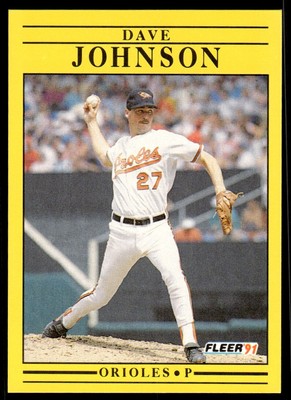1991 Fleer Baseball Card Dave Johnson Baltimore Orioles #479 | eBay