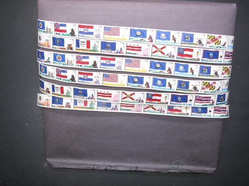 66 US Flag Stamps Self-adhesive Strips $27.00 Face | eBay