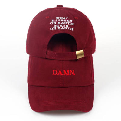 Kendrick Lamar Damn Cap Embroidery Rapper Tour DAMN Hat Dad Cap For Men ...