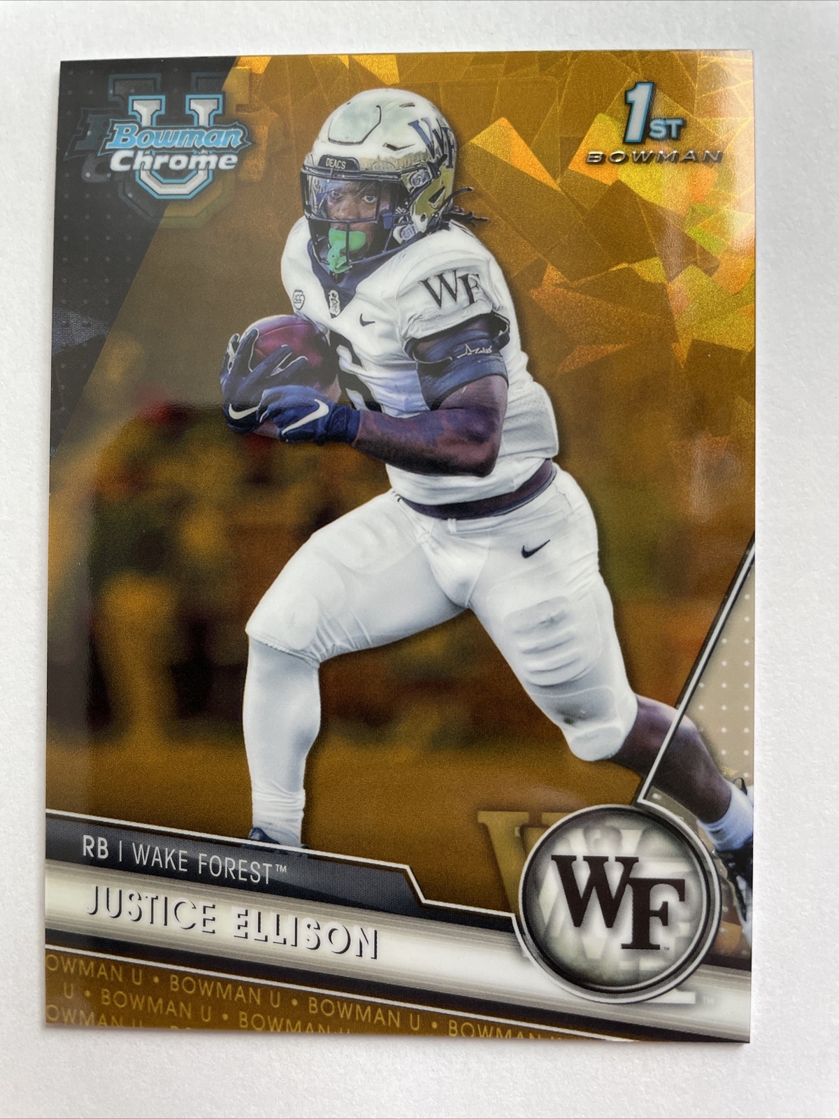 Justice Ellison #37/50 Gold Sapphire 2023 Bowman Chrome Sapphire No ...