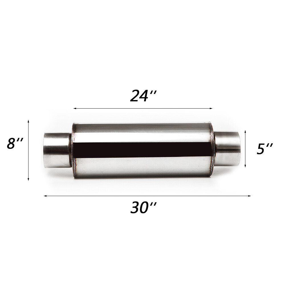 Performance Diesel Muffler 5" Inch inlet / outlet 24" body 30 Long | eBay