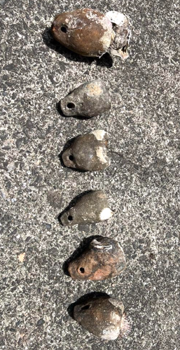 Antique TAKOTSUBO Rice Octopus Trap Japanese Old Pottery 6Set With ...