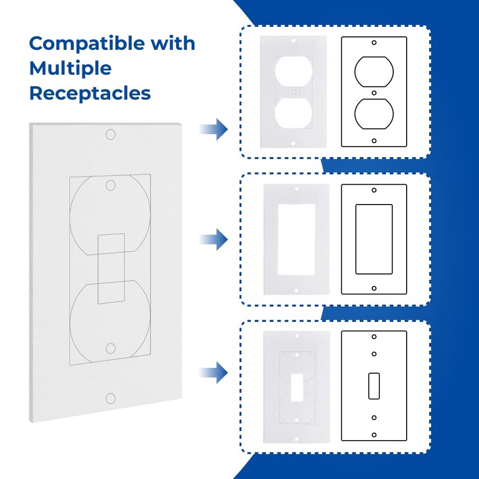 30 Pack Wall Outlet Insulation Foam Gaskets, EVA Draft Sealers for ...