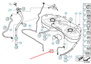 NEW BMW X3 E83 FUEL TANK RETURN PIPE 16116759696 6759696 OEM | eBay