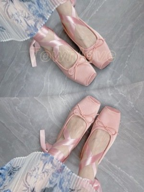 Silk Ballet Shoes Lace Up Ballet Shoes Women Flats Valenine Shoes | eBay