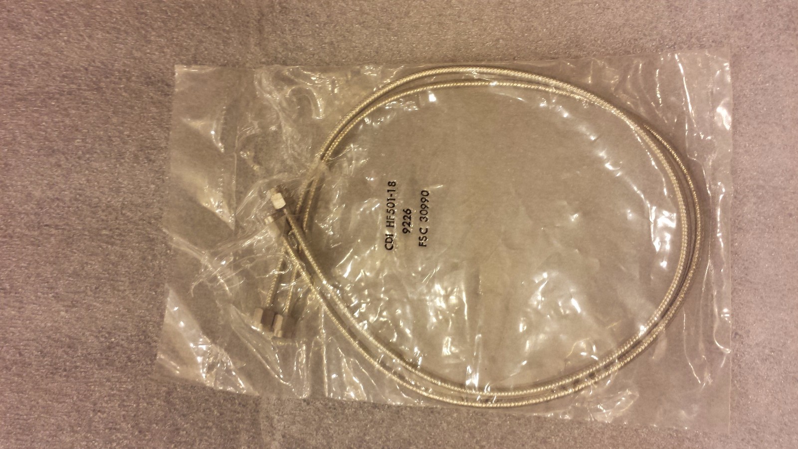 NEW 2-QMI STR SMA "Semi-Flex" 18-INCH COAXIAL CABLE HAND-FORMABLE .141 ...