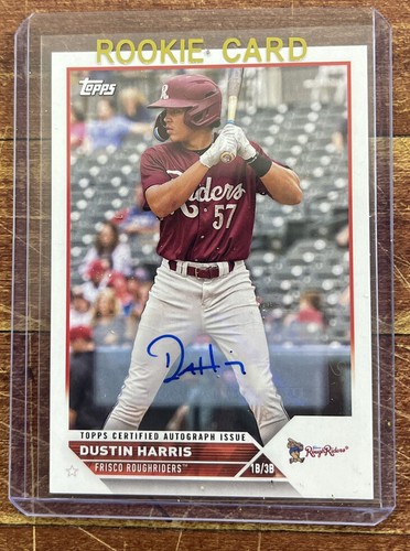 2023 Topps Pro Debut DUSTIN HARRIS #PD-194 RC Auto FRISCO/RANGERS | eBay