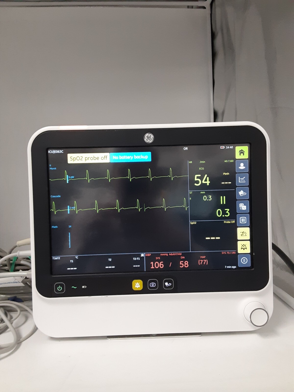 GE B125 Patient Monitor BIO MED CERTIFIED 60 DAY WARRANTY #2099000-002 ...