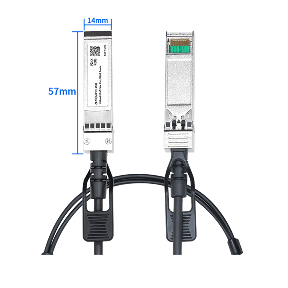 10G SFP DAC Cable, For All Brand SFP-H10GB-CU2M, SFP Copper Twinax ...