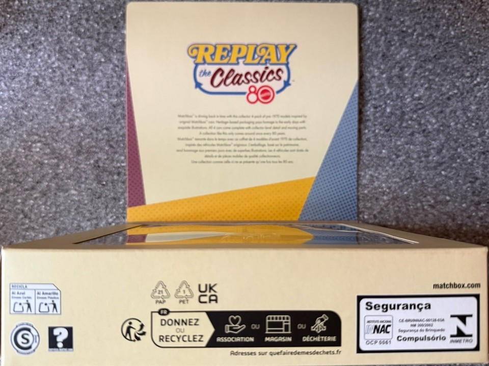 Matchbox Gift 4-Pack pre-1970 Models - REPLAY the Classics - 80th ...