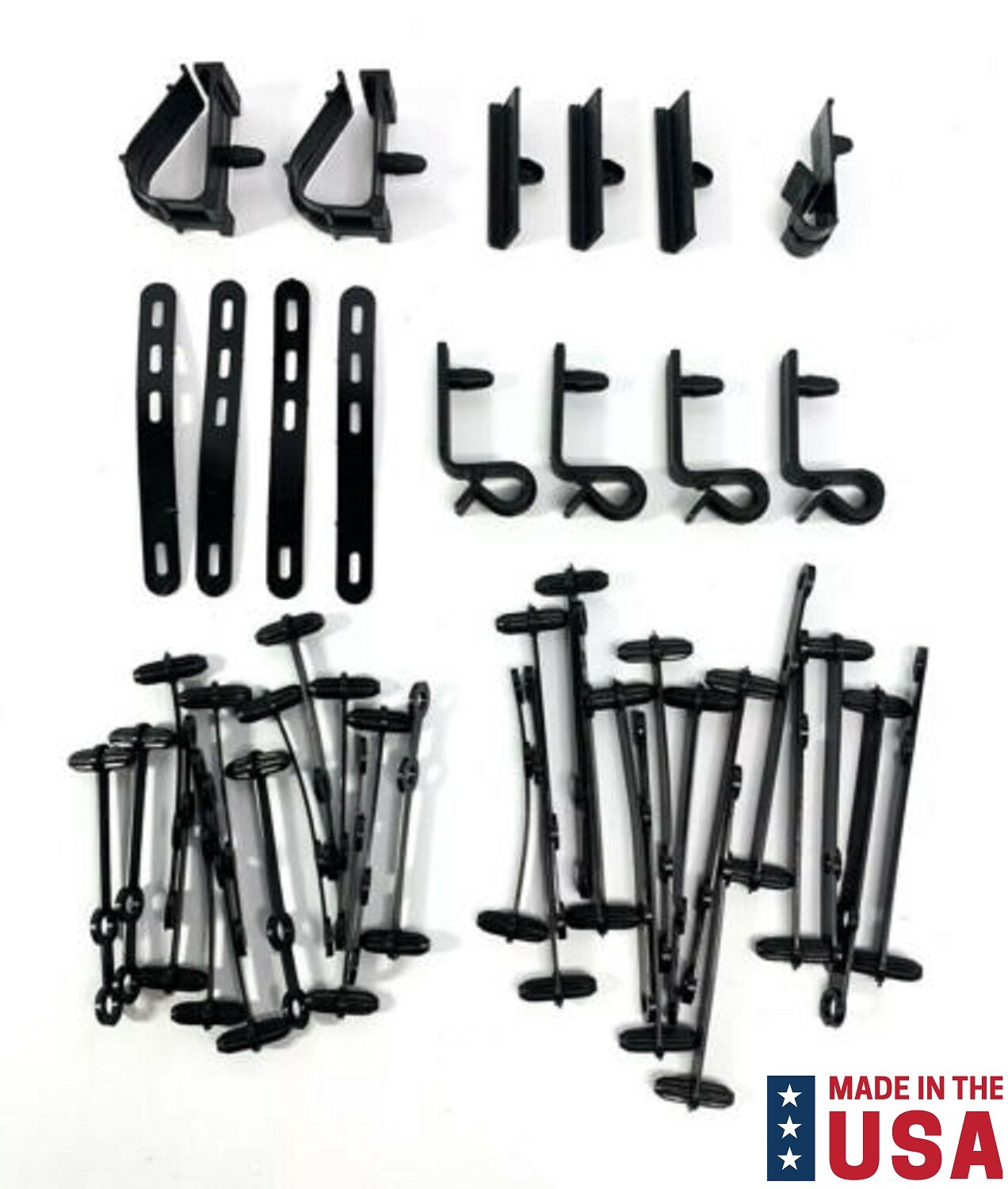 (Set/44) Engine Compartment Wire Loom Clip Kit For 1967-1968 Ford ...