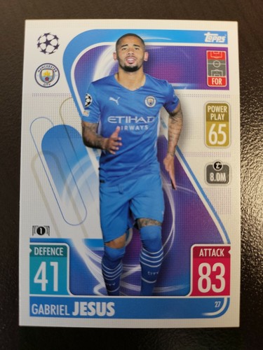 2021-22 TOPPS MATCH ATTAX UEFA Gabriel Jesus card #27 | eBay