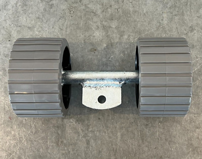 Boat trailer ribbed rollers with axle, washers and split pins. Rib Jet ...