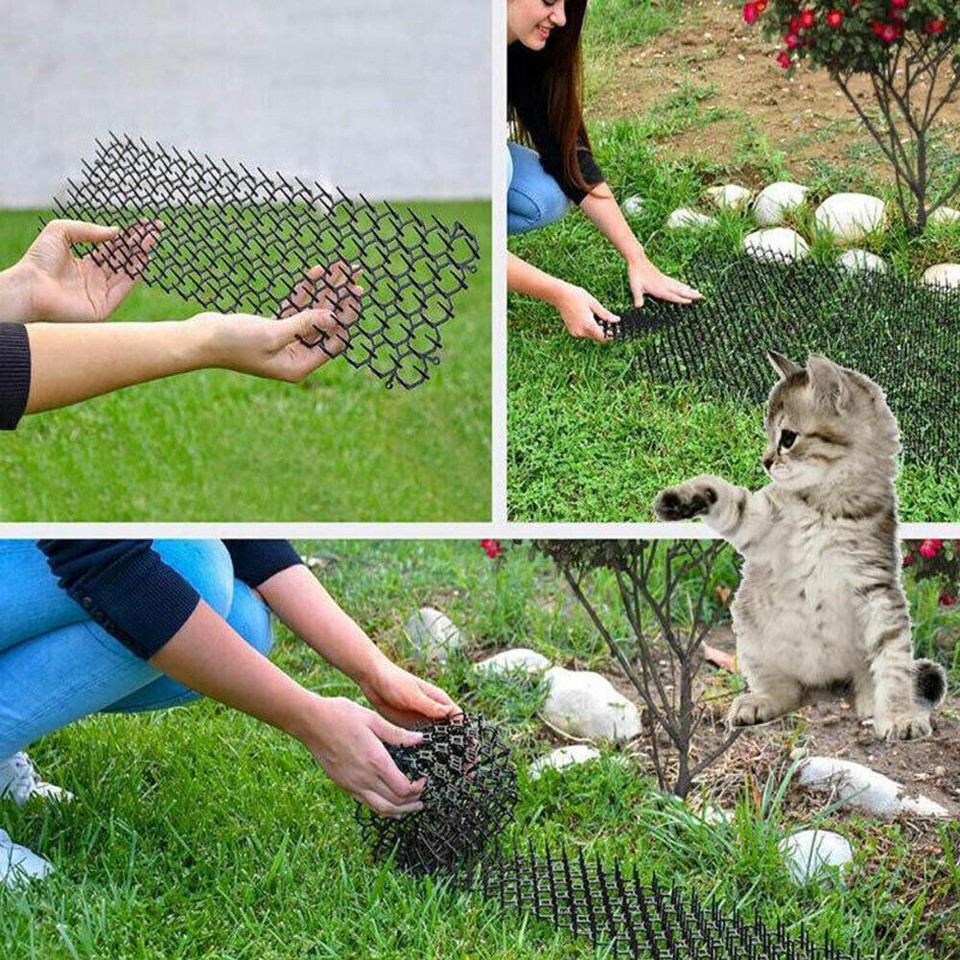6-24 pcs Cat Scat Mat Spike Anti Dog Pest Deterrent Mat Repellent ...