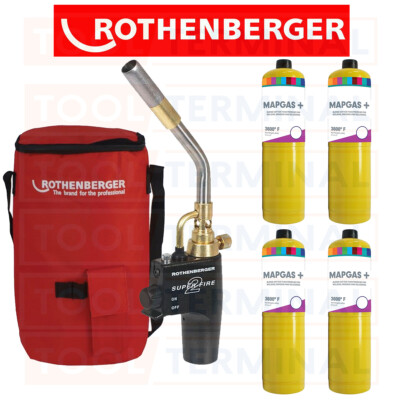 Rothenberger Plumbers Hot Bag - Superfire 2 Soldering Torch 4 Mapp Map ...
