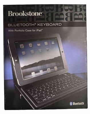 Brookstone Bluetooth Keyboard with Portfolio Case For IPad NEW | eBay