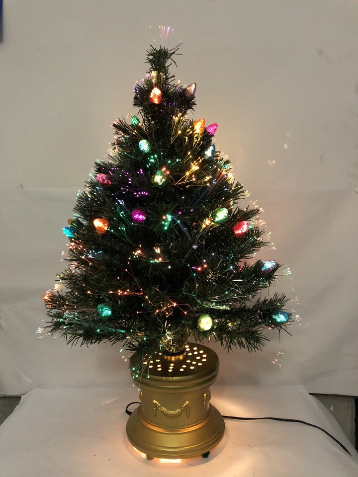 VTG 2000 National Christmas Tree Co. 36” FiberOptic Christmas Tree W ...