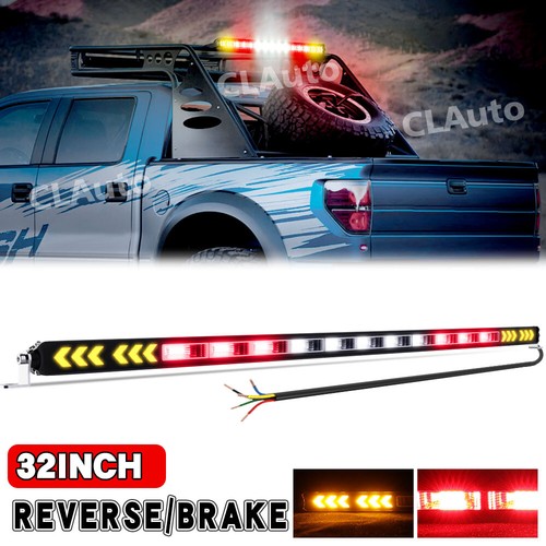 32" Rear LED Chase Light Bar w/Turn Reverse For Polaris RZR XP1000 Can ...