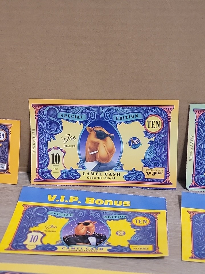 *RARE* Special Edition Camel Cash Lot. Over 1000+ C-Notes + Camel Joe ...