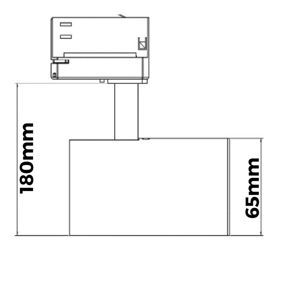 2M 2 Metre GU10 Track Rail 4 Spotlight Downlight Display Lighting LED ...