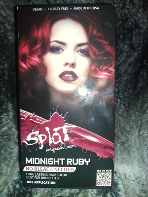 Splat Midnight 30 Wash No Bleach Kit Midnight Ruby *New & Sealed* 1 Box ...