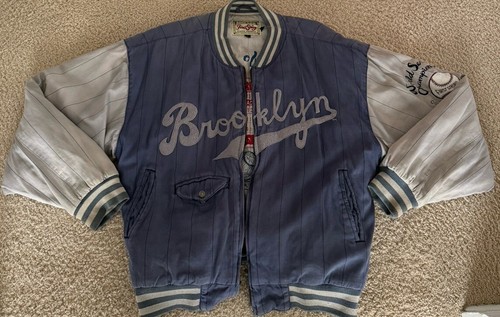 Mirage First String Vintage Brooklyn Dodgers Bomber Jacket - Size M | eBay