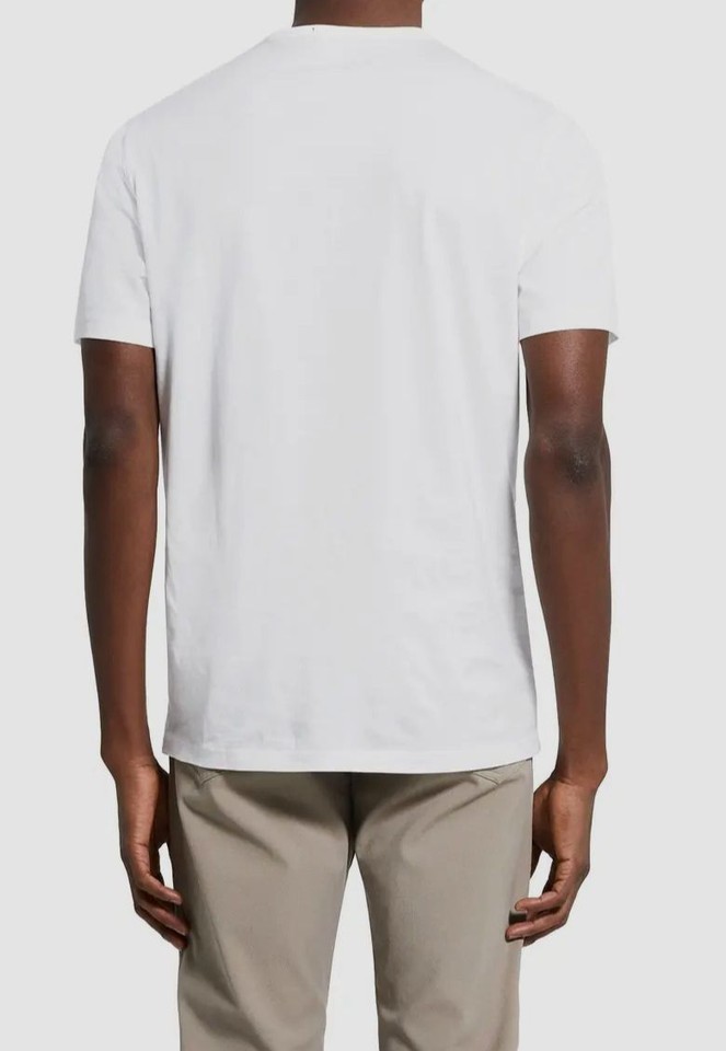 Theory Men's White Precise Cotton Crew-Neck Short-Sleeve T-Shirt Top ...