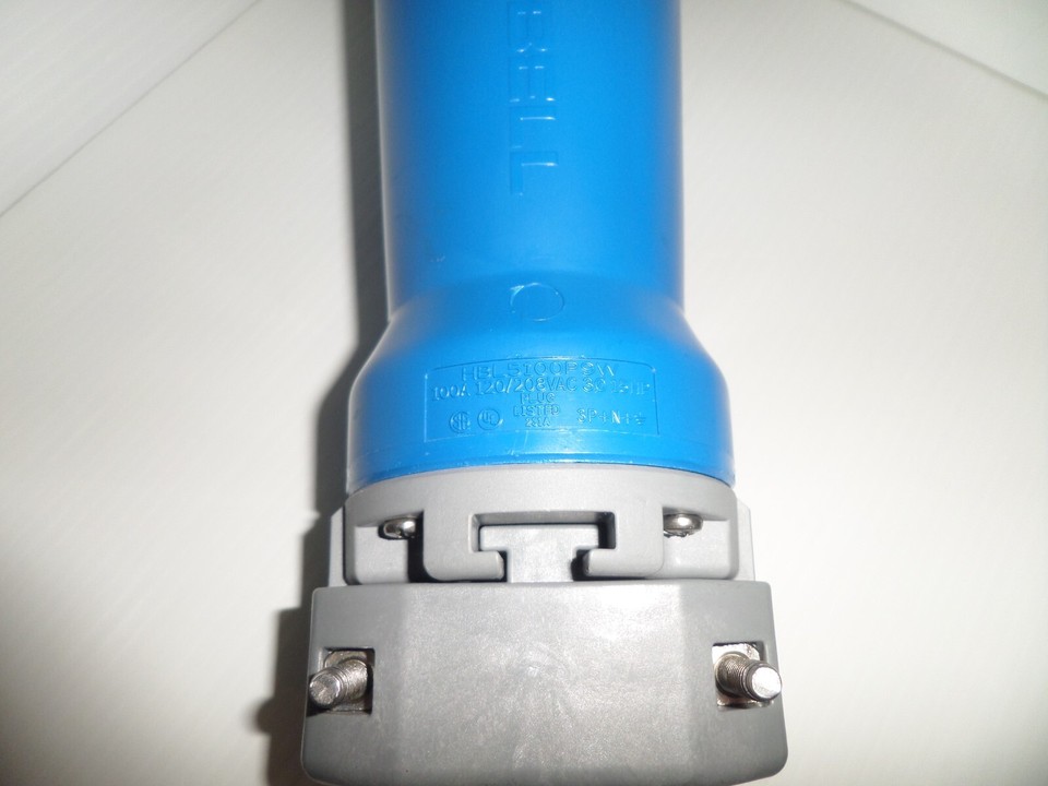 ⭐NEW⭐ HUBBELL HBL5100P9W 100-Amp PIN&SLEEVE PLUG 5100P9W 100A 120/208V ...