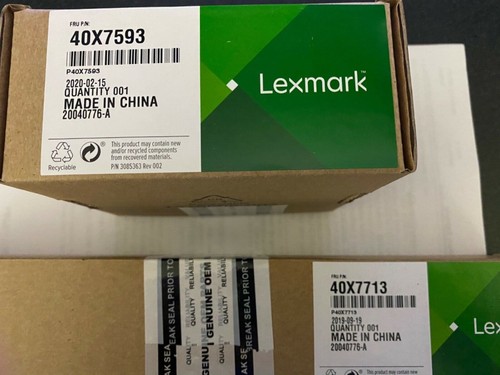 Lexmark 40X7593 and Lexmark 40X7713 New in Sealed Box | eBay