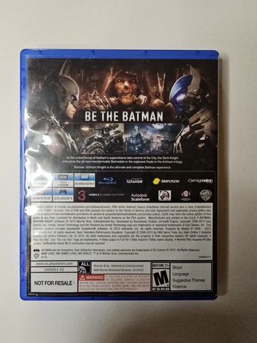 Batman Arkham Knight Video Game Sony PlayStation 4 PS4 | eBay