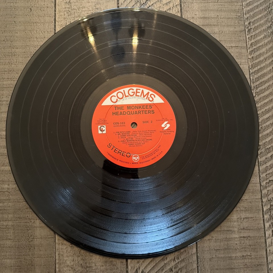 The Monkeys Vinyl LP HeadQuarters 1967 Mono EX/VG Record Album | eBay