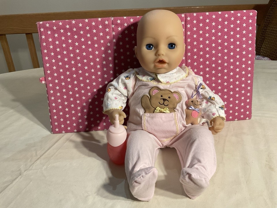 ZAPF CREATIONS INTERACTIVE BABY DOLL VINYL CLOTH, BABY SOUNDS, SOFT ...