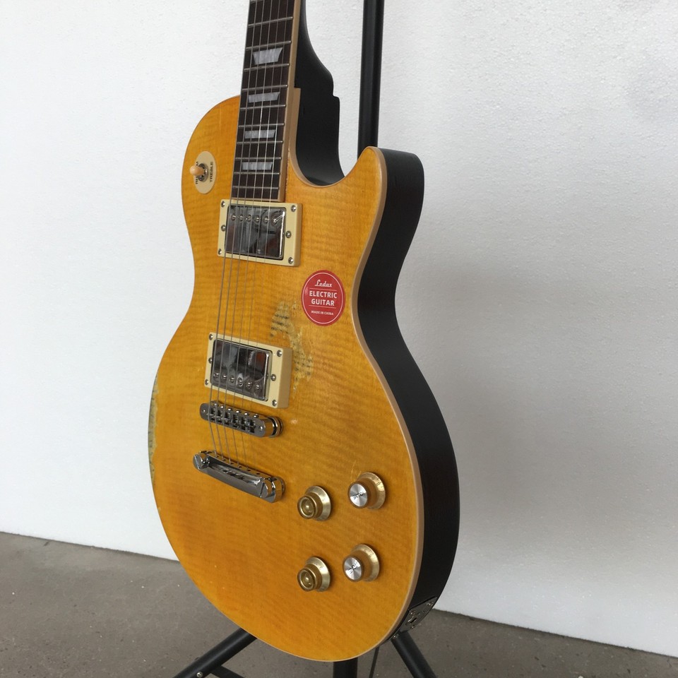 Standard 6String lp Vintage Relic LP Standard Electric Guitar Flame ...