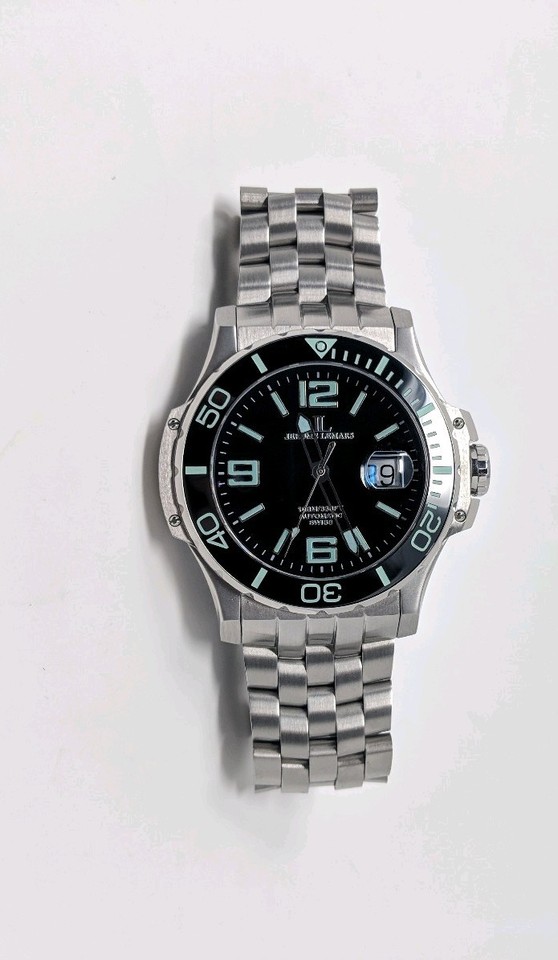Jerome Lemars Chagall Men's auto Sport/Dive watch 45mm stainless ...