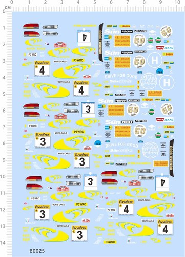 1/64 Subaru WRC Sports Racing Car Rallye Automobile Markings Model ...