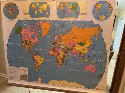 World Maps - Pull Down World Map