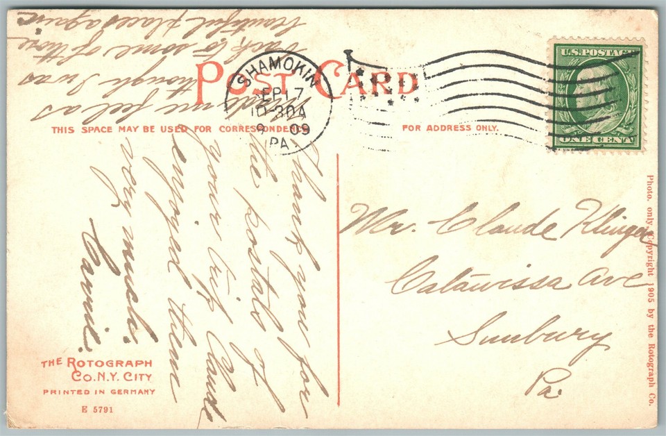 SHAMOKIN PA HENRY CLAY COLLIERY 1909 ANTIQUE POSTCARD | eBay
