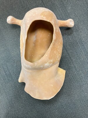 Shrek Ogre latex Cowl, faces, eyebrows, green Shrek makeup | eBay