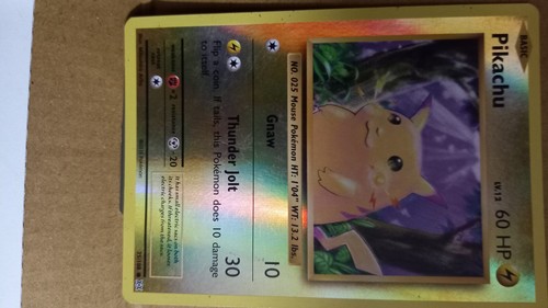 Shiny, Great Condition, Real, Pikachu 2016 Pokemon card, 35/108 | eBay