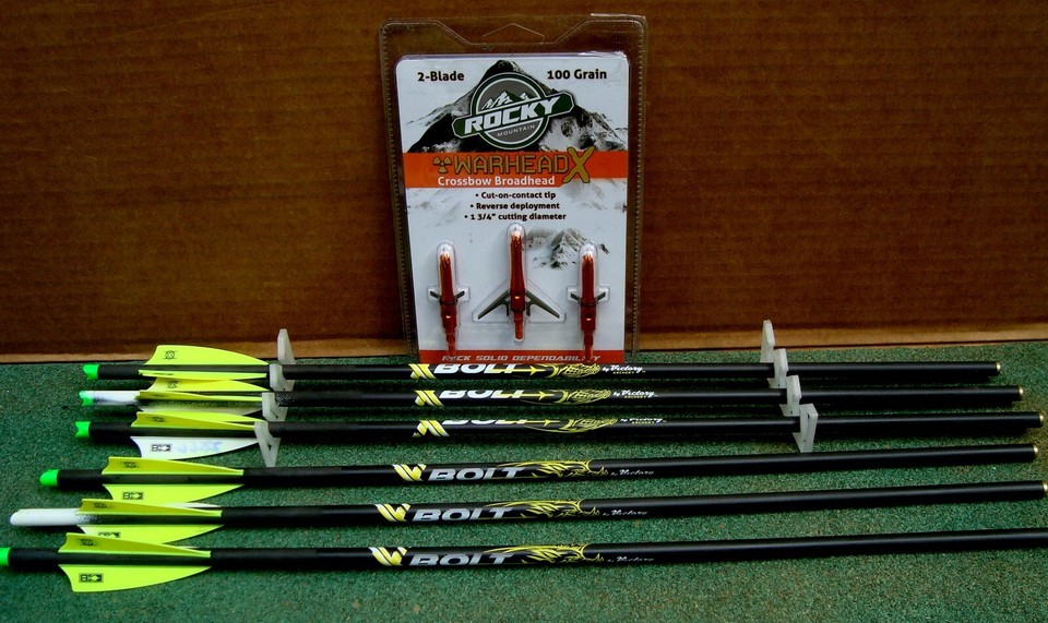 Bolt 20 in. Crossbow Arrows by Victory Archery | eBay