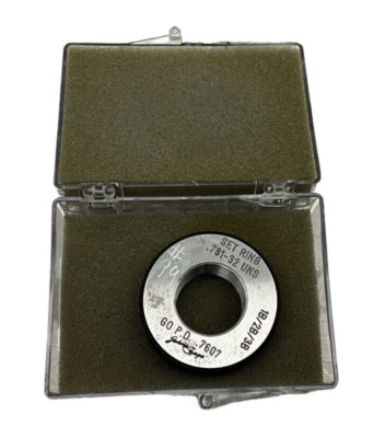JOHNSON GAGE .781-32 UNS SET RING .7607 | eBay